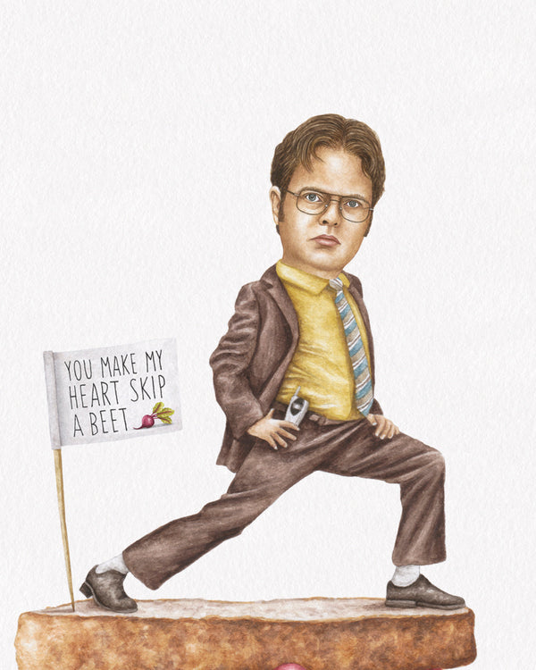 Dwight Schrute - The Office Rainn Wilson Art Print | COS – Celebs On ...