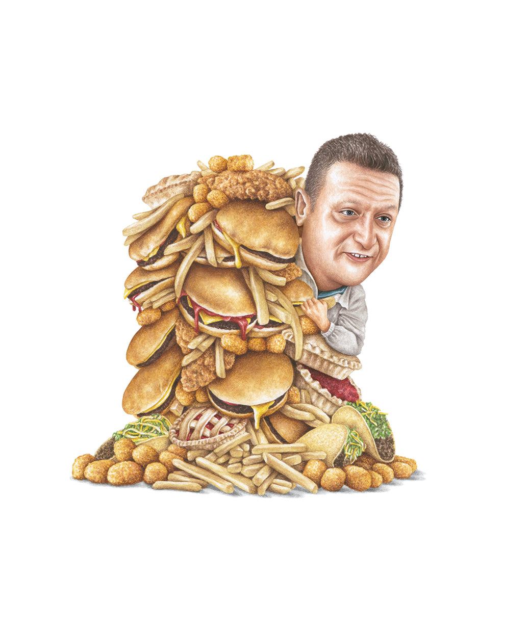 Tim Robinson 55 Burgers – Celebs On Sandwiches